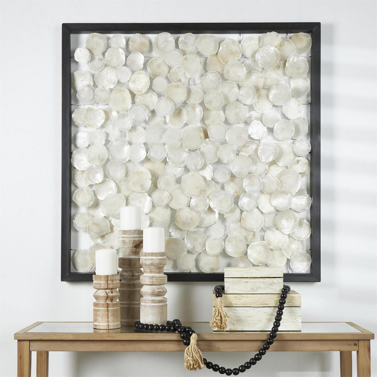 White Capiz Shell Wall Art – The Dogwood Shop